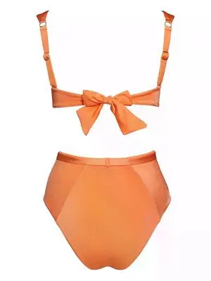 NOIRE SWIMWEAR Seashell-charm Bikini Set - Orange