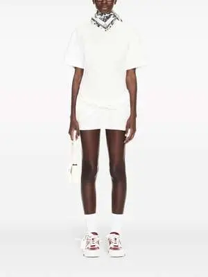 Off-White Arrow Twisted T-shirt Dress - White