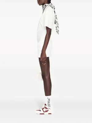 Off-White Arrow Twisted T-shirt Dress - White
