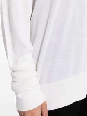 Fabiana Filippi V-neck Fine-knit Jumper - White