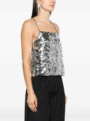 Sonia Rykiel Paris Sequinned Square-neck Tank Top