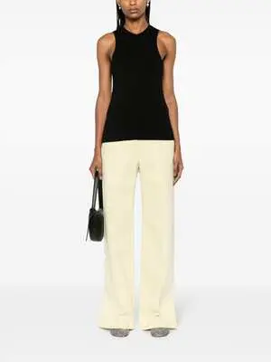 JIL SANDER V-neck Wool Tank Top