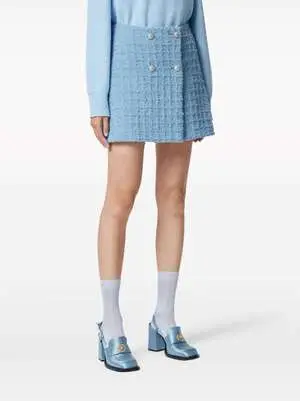Versace Tweed High-waisted Skirt - Pink