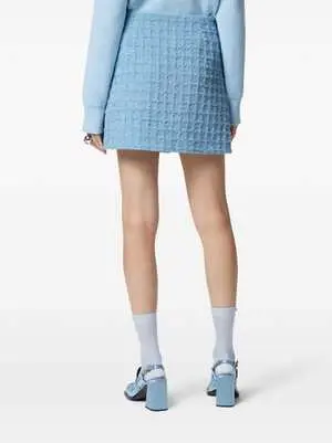 Versace Tweed High-waisted Skirt - Pink