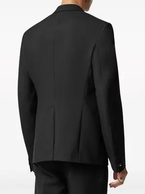 Versace Duchesse Satin-trim Single-breasted Blazer