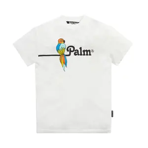 Palm Angels Parrot Vintage Tee /black - White