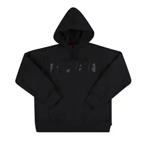 Supreme Reflective Cutout Hooded Sweatshirt - Black