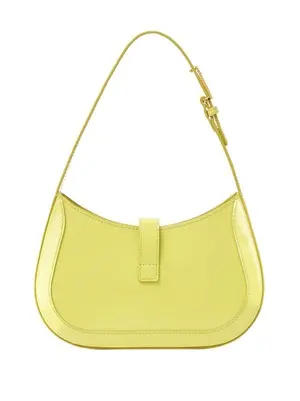 Versace Greca-detail Leather Shoulder Bag - Yellow