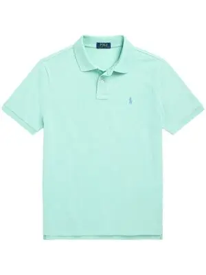 Polo Ralph Lauren Polo Pony-embroidered Cotton Polo Shirt - Blue
