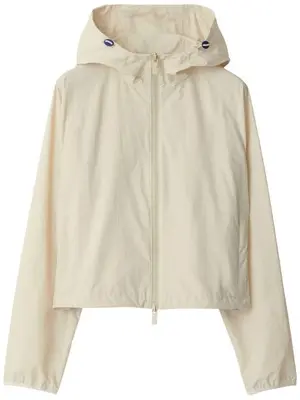 Burberry Equestrian Knight Zip-up Jacket - Neutrals