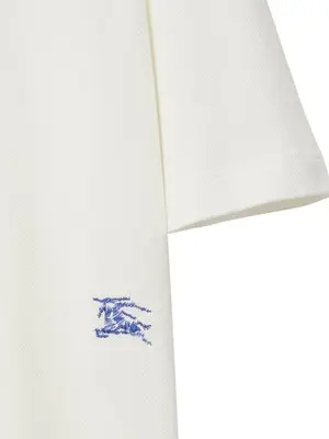 Burberry Equestrian Knight-embroidered Cotton Polo Shirt