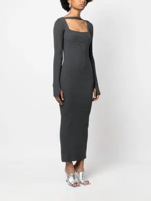 PATOU Long-sleeve Knitted Dress