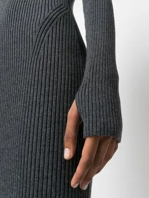 PATOU Long-sleeve Knitted Dress