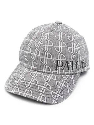 PATOU Embroidered Logo Cap - Grey