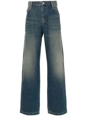 Marant Contrast Stitching Jeans For Men