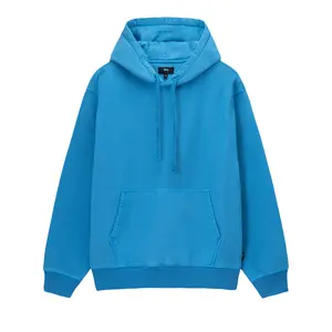 StÜssy Pigment Dyed Fleece Hoodie - Blue