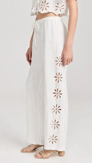 Rails Emmie Pants - White Eyelet