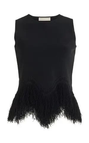 Ulla Johnson Koa Fringed Knit Top