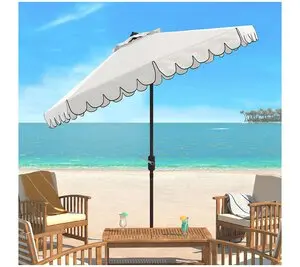 SAFAVIEH Dorinda 9' Crank Umbrella - One-color