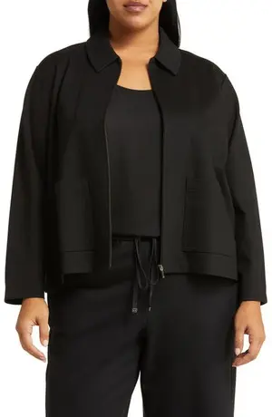 Eileen Fisher Classic Collar Zip Jacket