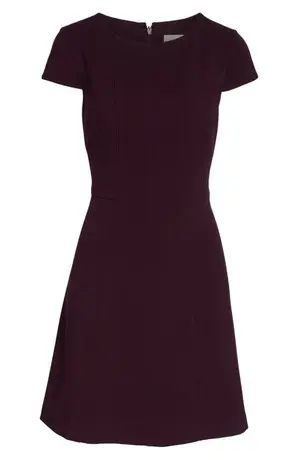 Harper Rose Fit & Flare Dress - Aubergine | Editorialist