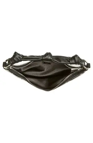 Amina Muaddi Mini Cameron Mesh Hobo Bag