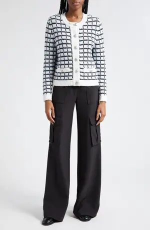 Veronica Beard Saul Cargo Trousers - Black
