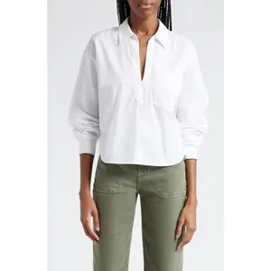 Veronica Beard Khai Stretch Cotton Top