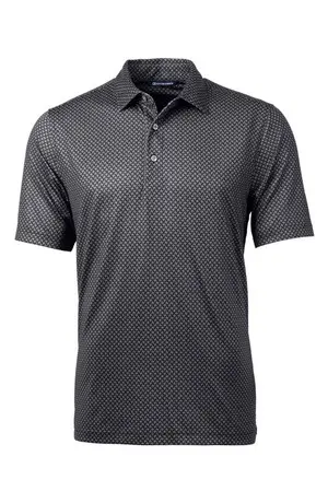 Cutter & Buck Geo Pattern Performance Polo - Black