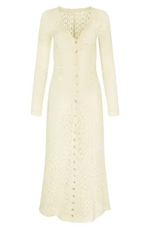 CAPITTANA Alexandra Long Sleeve Cover-up Maxi Dress