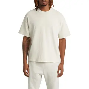 ELWOOD Boxy Heavyweight Cotton Crop T-shirt White Oak