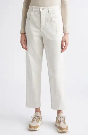 Eleventy Straight Leg Bull Pants - Sand
