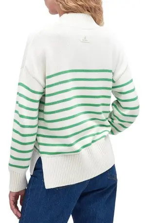 Barbour Oakfield Striped Cotton Sweater
