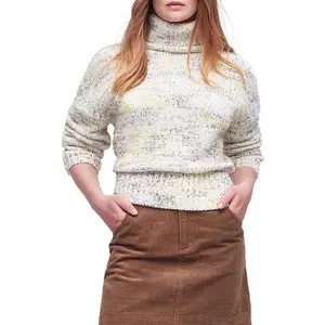 Barbour Marled Cotton-blend Turtleneck Sweater