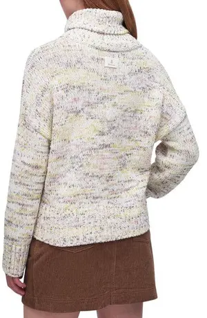 Barbour Marled Cotton-blend Turtleneck Sweater