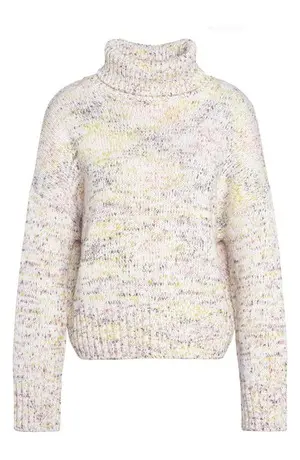 Barbour Marled Cotton-blend Turtleneck Sweater