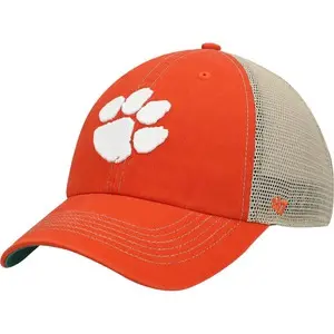 '47 Clemson Tigers Trawler Trucker Snapback Hat - Orange