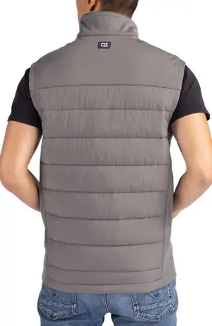 Cutter & Buck Evoke Hybrid Softshell Vest - Elemental Grey