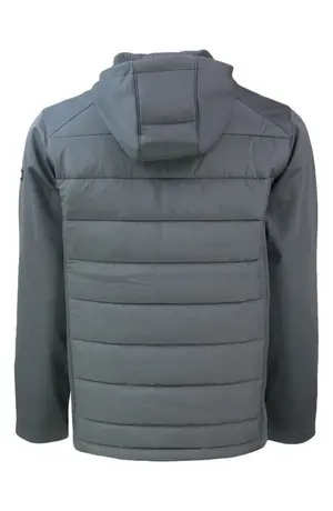 Cutter & Buck Evoke Hybrid Softshell Hooded Jacket - Elemental Grey