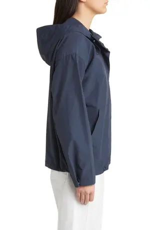 Eileen Fisher Hooded Cotton-blend Jacket