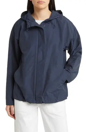 Eileen Fisher Hooded Cotton-blend Jacket