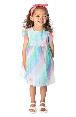 POPATU Tulle Starry Print Dress