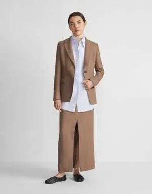 Lafayette 148 New York Linen Single Button Cutaway Blazer