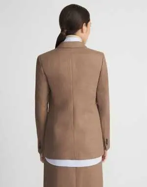 Lafayette 148 New York Linen Single Button Cutaway Blazer