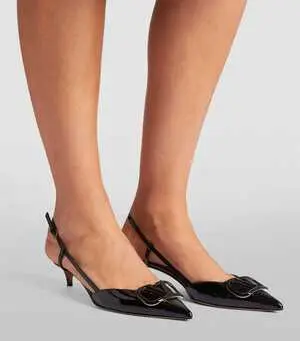 Valentino Garavani Slingback Heels - Black