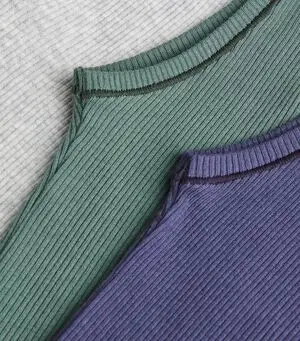 SKIMS 3 Pack Of Cotton Ribbed Tank Tops