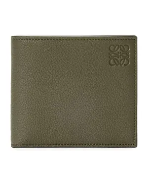 Loewe Leather Bifold Wallet - Green