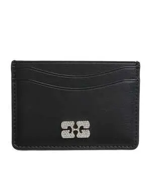 GANNI Recycled Leather Bou Card Holder
