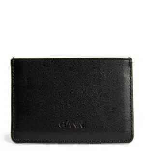 GANNI Recycled Leather Bou Card Holder