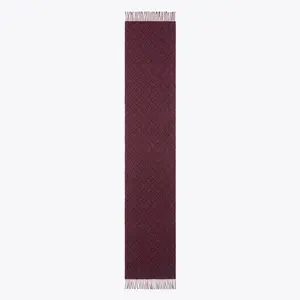Tory Burch T Monogram Oblong Scarf - Chocolate